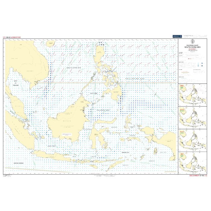Admiralty Routeing Chart 5149(12) - South China Sea - December | Stanfords