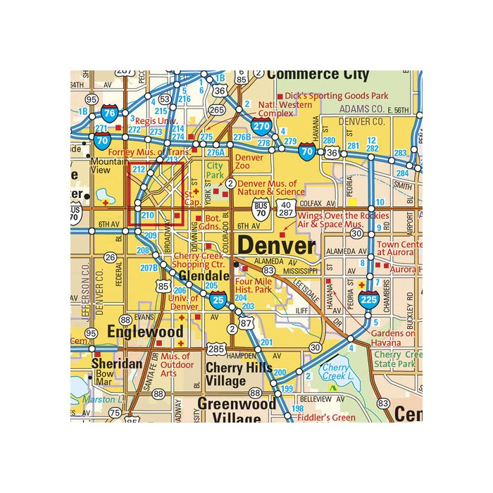 Map Of Colorado Denver