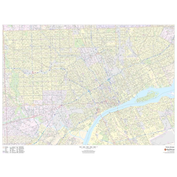 Detroit, Michigan - Landscape | Stanfords