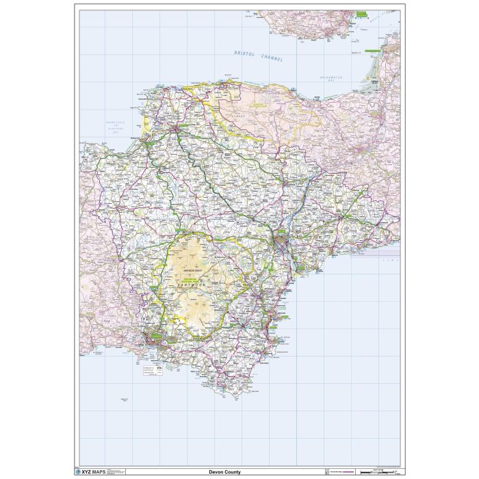 Devon County Map | Stanfords