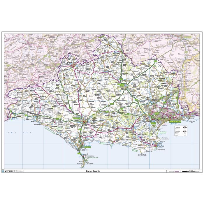 Dorset County Map | Stanfords