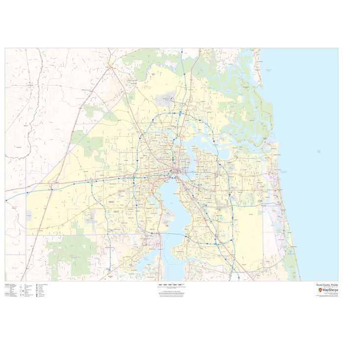 Duval County Florida Map