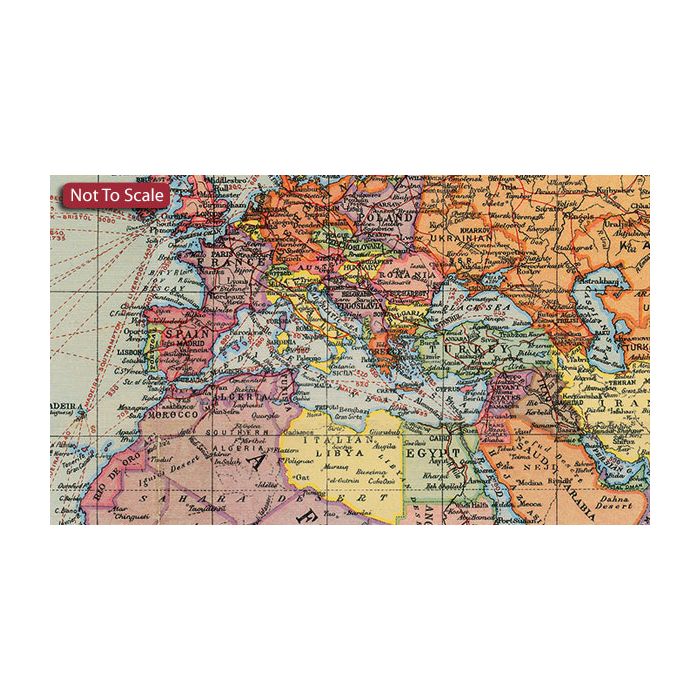 World Map 1907 With Flags Wrap Stanfords Stanford's General Map Of