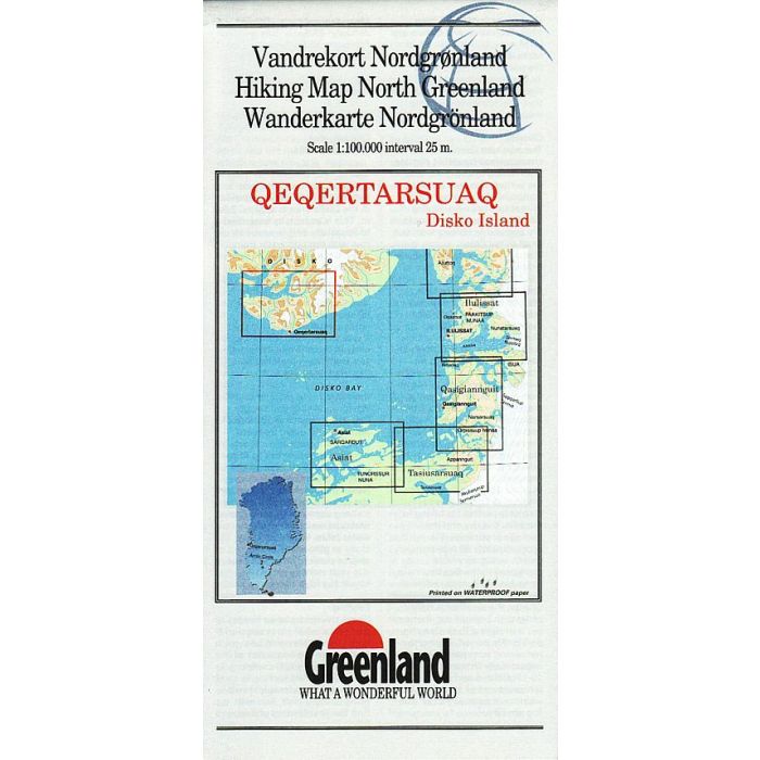 Qeqertarsuaq - Disko Island Hiking Map 15 | Stanfords