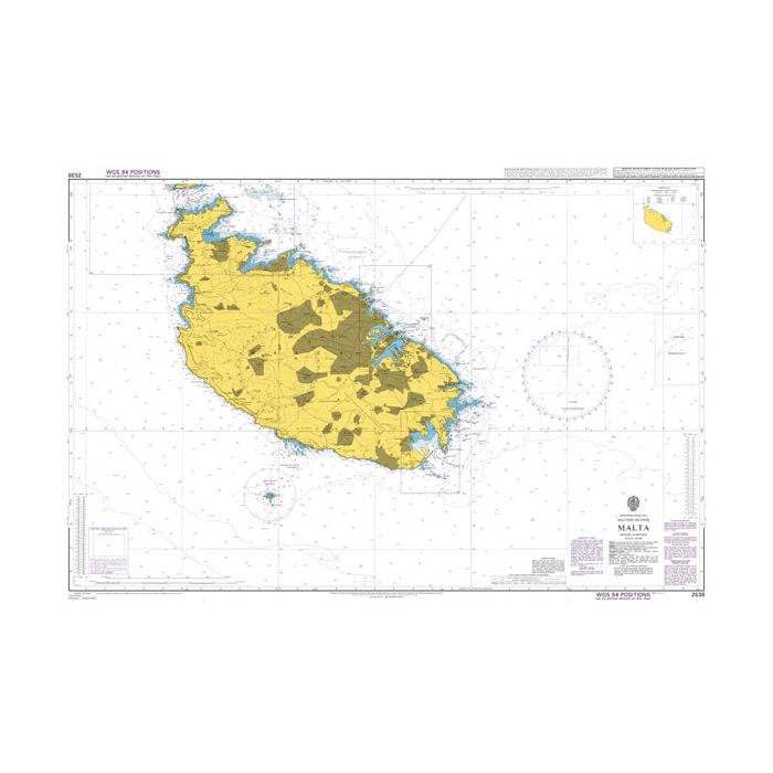Admiralty Chart 2538 - Malta | Stanfords