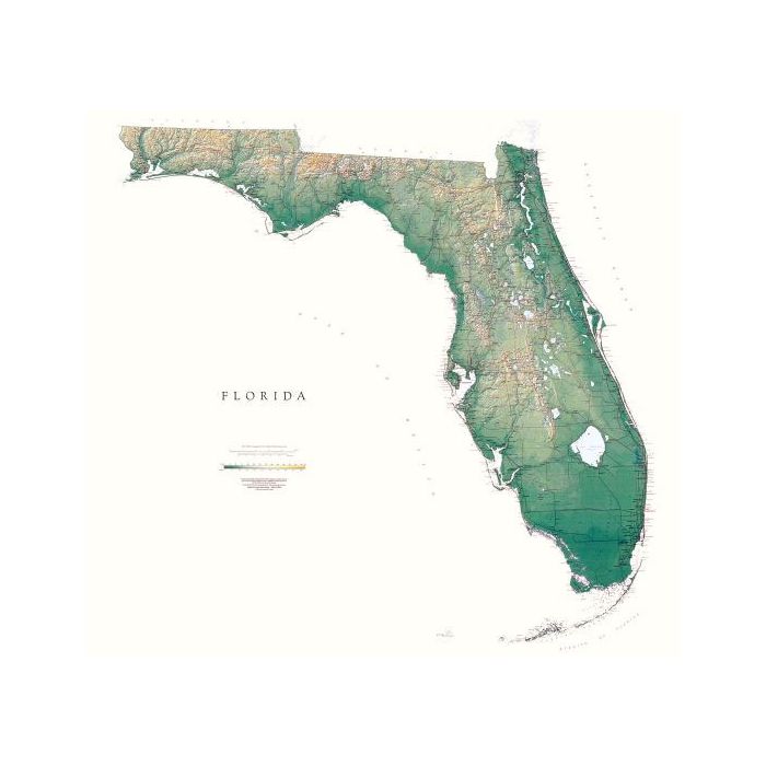 Elevation Map Florida Panhandle Florida Map