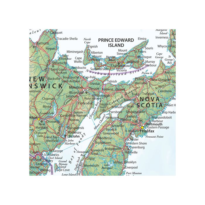 Political Map Of Eastern Canada Eastern Canada Region Vector Art,