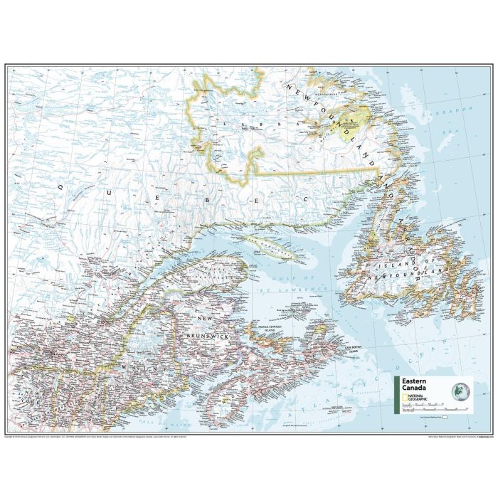 Eastern Canada - Atlas of the World, 11th Edition | Stanfords