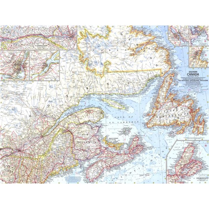Eastern Canada - Published 1967 | Stanfords