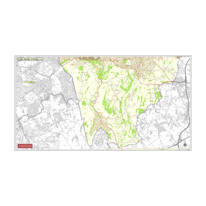 London: Bromley (Southern Sheet) Borough Map - Stanfords Print on ...