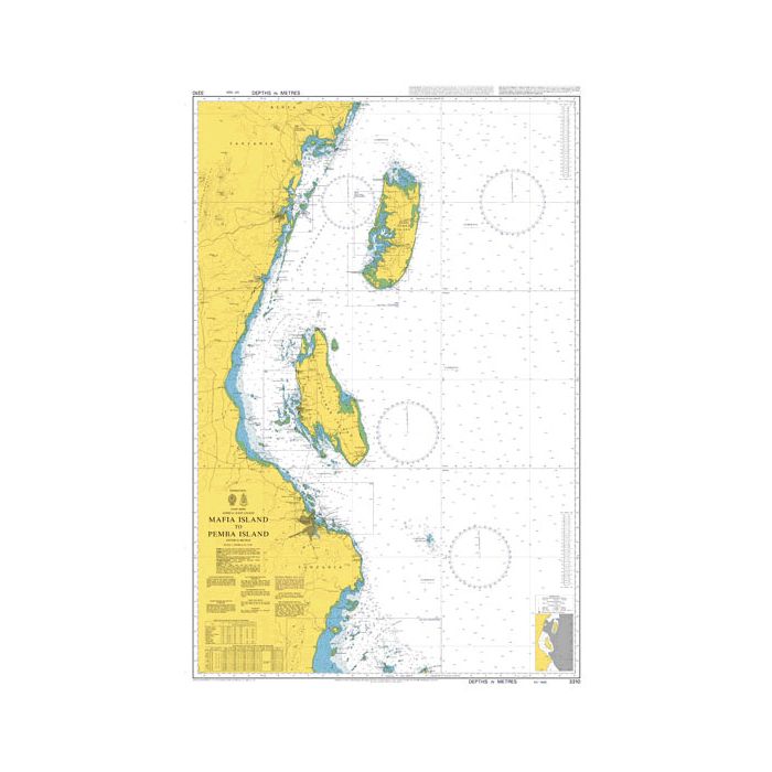 Admiralty Chart 3310 - Mafia Island to Pemba Island | Stanfords