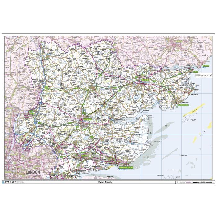 Essex County Map | Stanfords