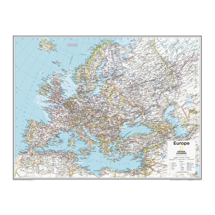 Europe Political - Atlas of the World, 10th Edition | Stanfords