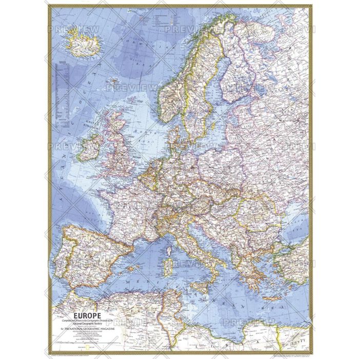 Europe - Published 1977 | Stanfords