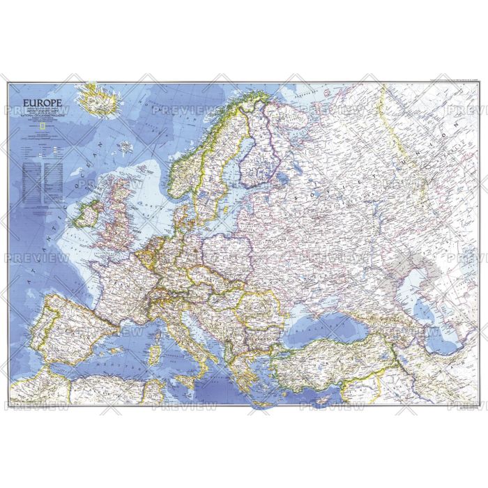 Europe - Published 1983 | Stanfords