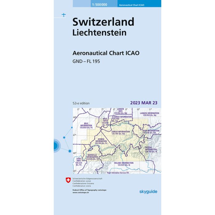 Switzerland ICAO Swisstopo Map | Stanfords
