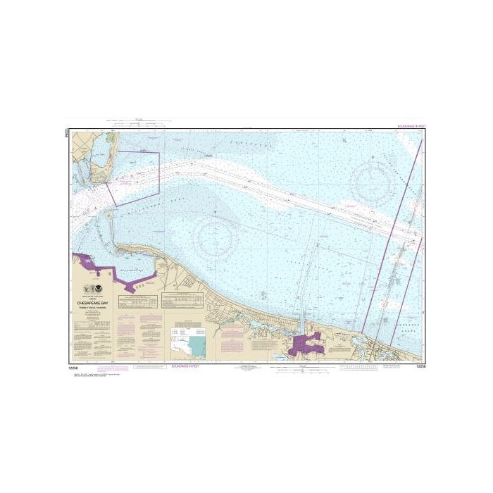 NOAA Chart 12256 - Chesapeake Bay—Thimble Shoal Channel | Stanfords