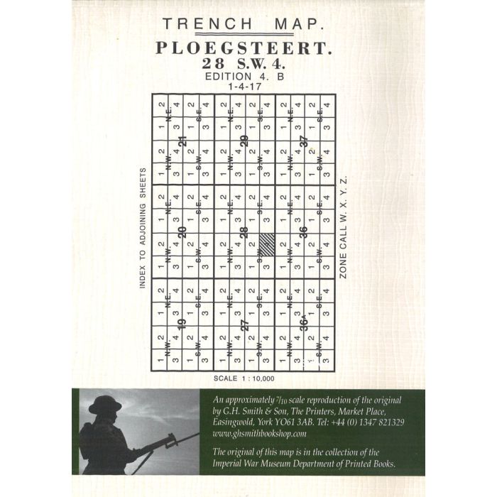 WWI Trench Map: Ploegsteert Wood 28 SW 4 - ed. 4B) | Stanfords