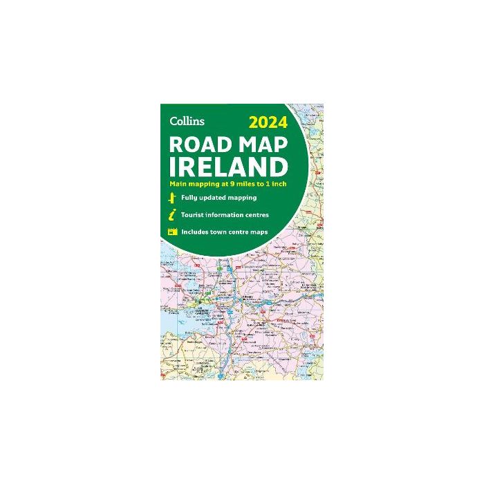 Ireland Collins Road Map 2024 | Stanfords