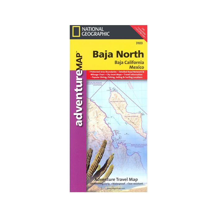 Northern Baja California NGS Adventure Map 3103 | Stanfords