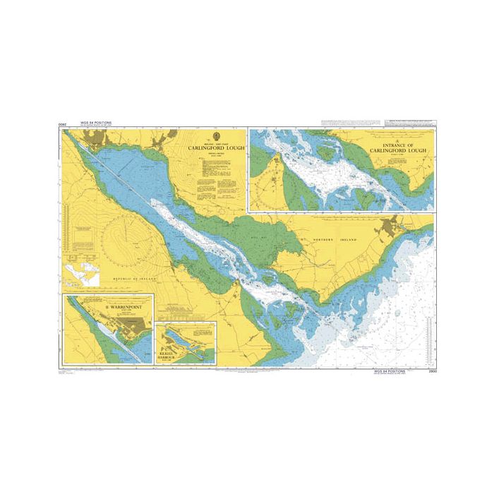 Admiralty Chart 2800 - Carlingford Lough | Stanfords