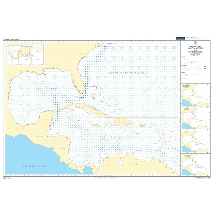 Admiralty Routeing Chart 5142(2) - Gulf of Mexico and Caribbean Sea ...