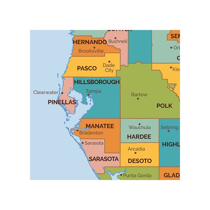Counties Florida Map