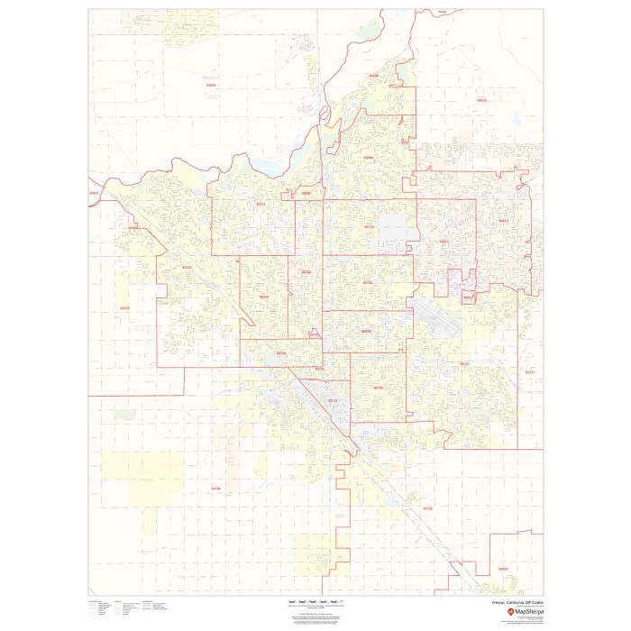 Fresno, California ZIP Codes | Stanfords