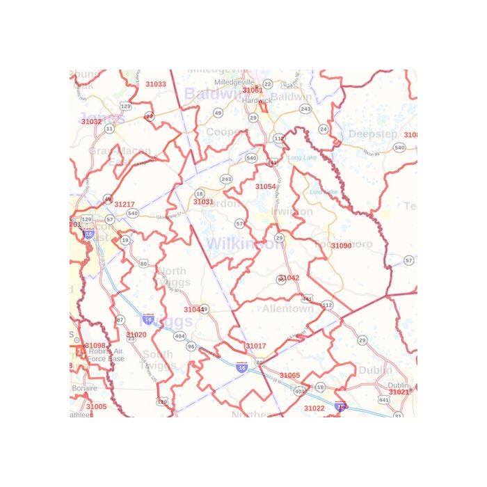 Fulton County Zip Code Map