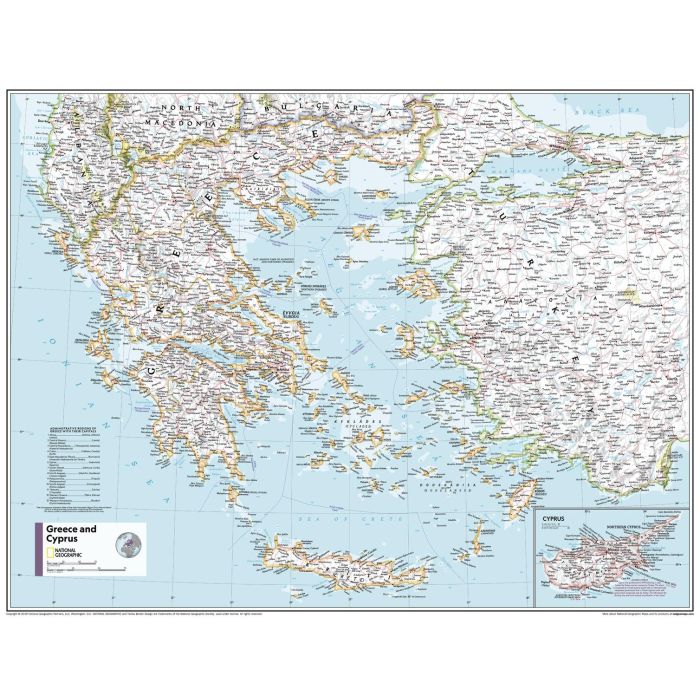 Greece and Cyprus - Atlas of the World, 11th Edition | Stanfords