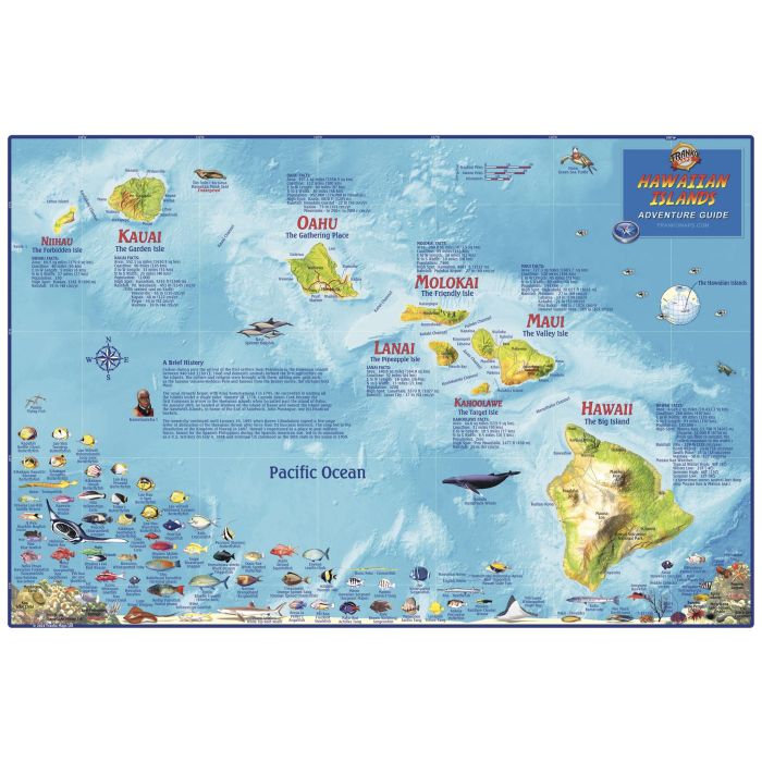 Hawaiian Islands Map