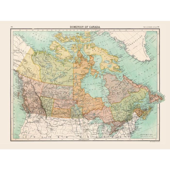 Historic Map of Dominion of Canada (1898) | Stanfords