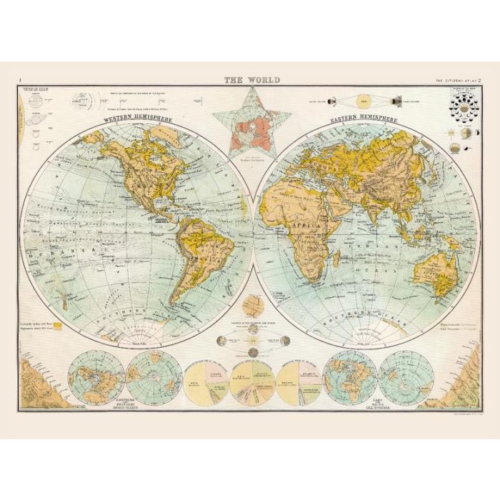 Historic Map of the World (1898) | Stanfords