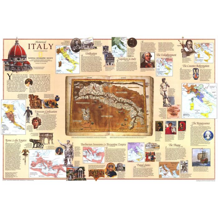 Historical Italy Theme - Published 1995 | Stanfords