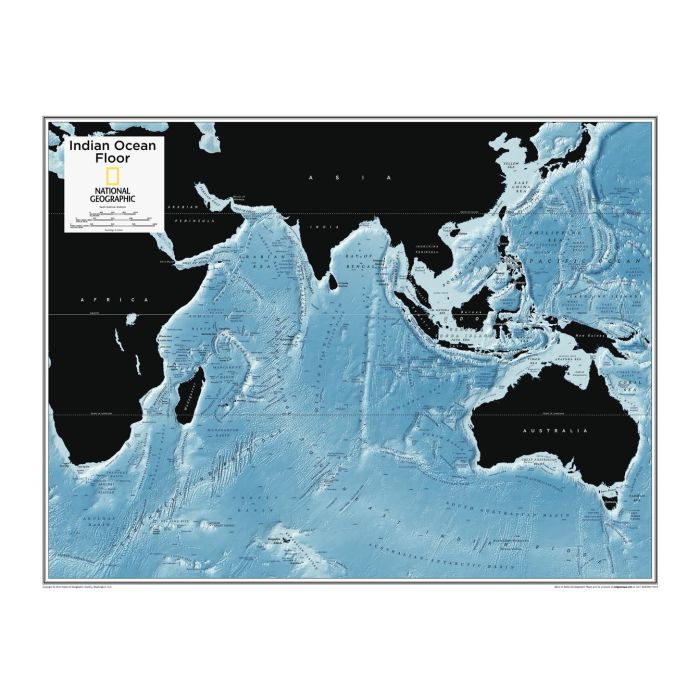 Indian Ocean Floor - Atlas of the World, 10th Edition | Stanfords