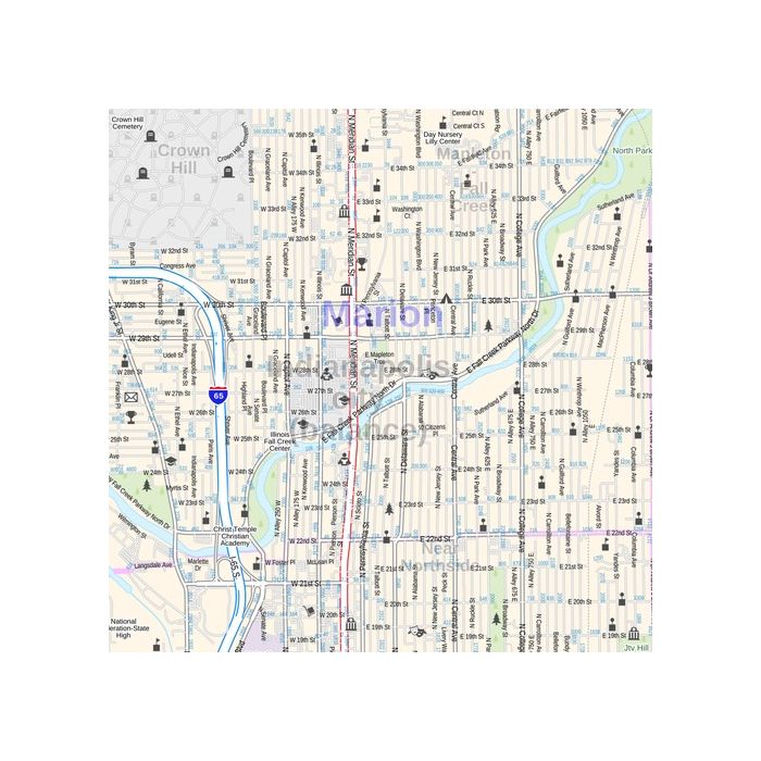Map Of Indianapolis Indiana Indianapolis Map Indianapolis, Indiana,