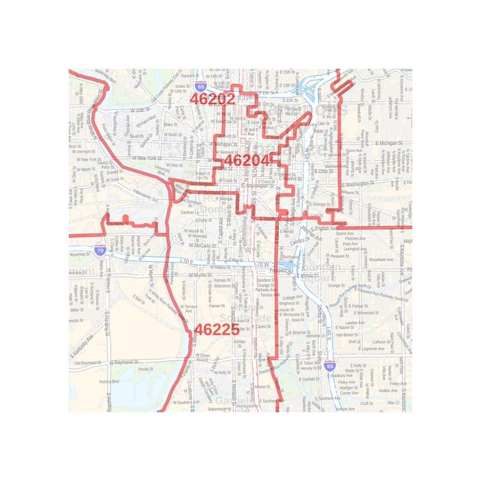 Indianapolis County Map With Zip Codes Warren ZIP Code Map | Warren
