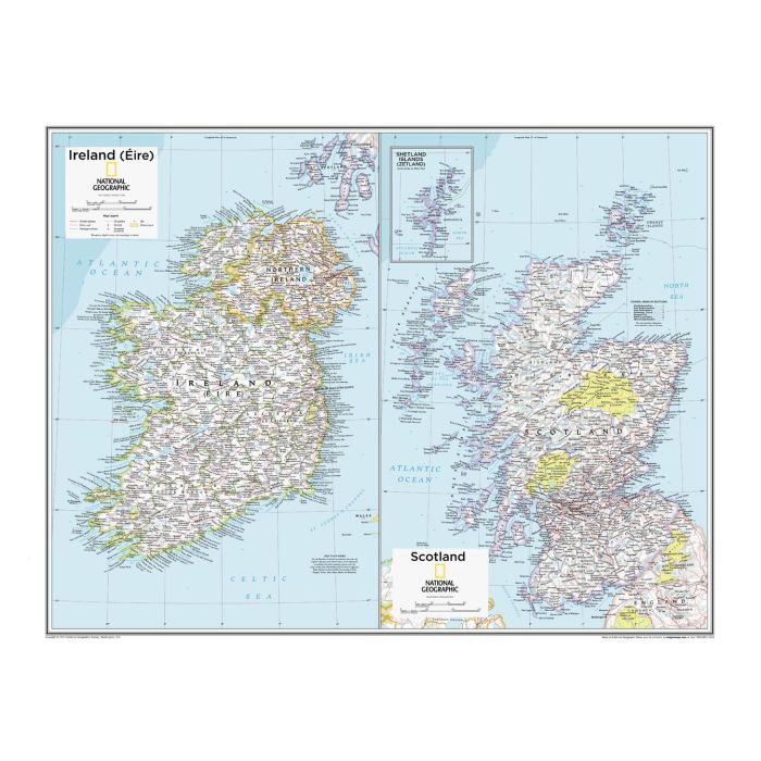 Ireland (Éire) and Scotland - Atlas of the World, 10th Edition | Stanfords