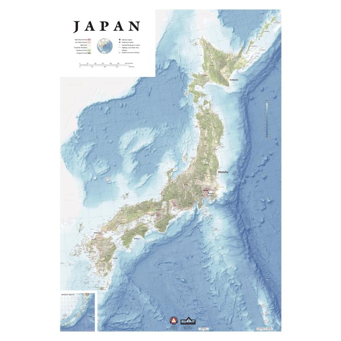 Japan Map - Large | Stanfords