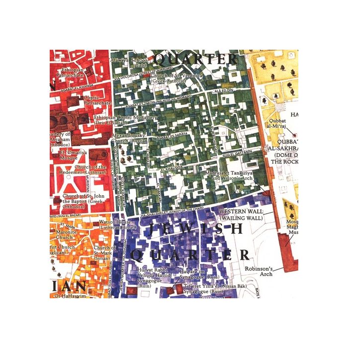 Jerusalem Street Map English Underground Excavations In Jerusalem's