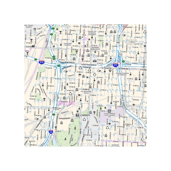 Missouri Road Map With Cities Detailed Map Of Missouri State With