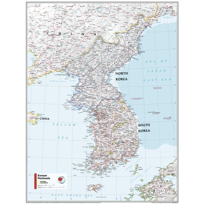Korean Peninsula World Map