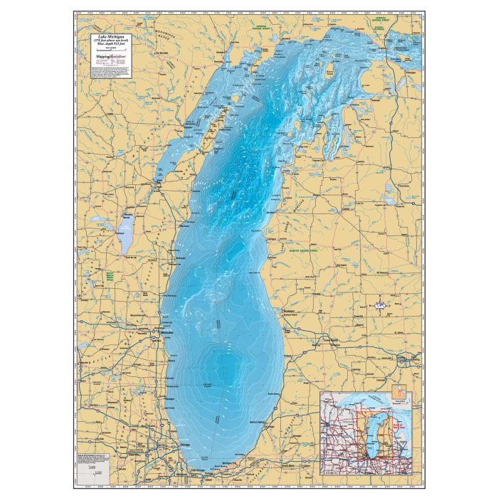 Lake Michigan Marine Map OceanGrafix Nautical Chart 14901 Lake