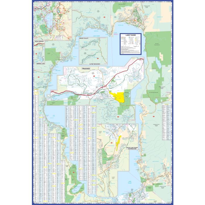 Lake Tahoe Map | Stanfords