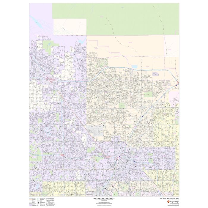 Las Vegas, Nevada Inner Metro - Portrait | Stanfords