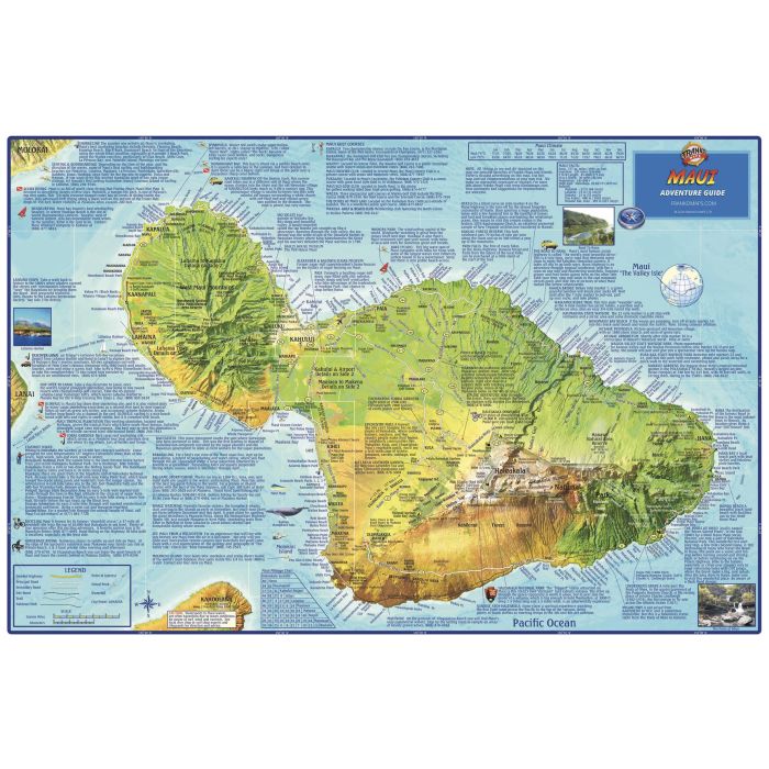 Maui, Hawaii Wall Map | Stanfords
