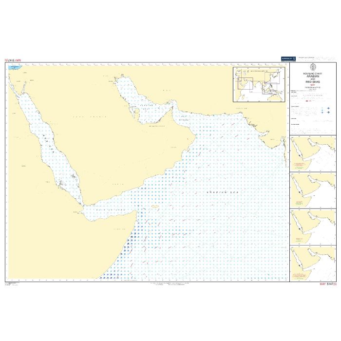 Admiralty Routeing Chart 5147(5) - Arabian and Red Sea - May | Stanfords