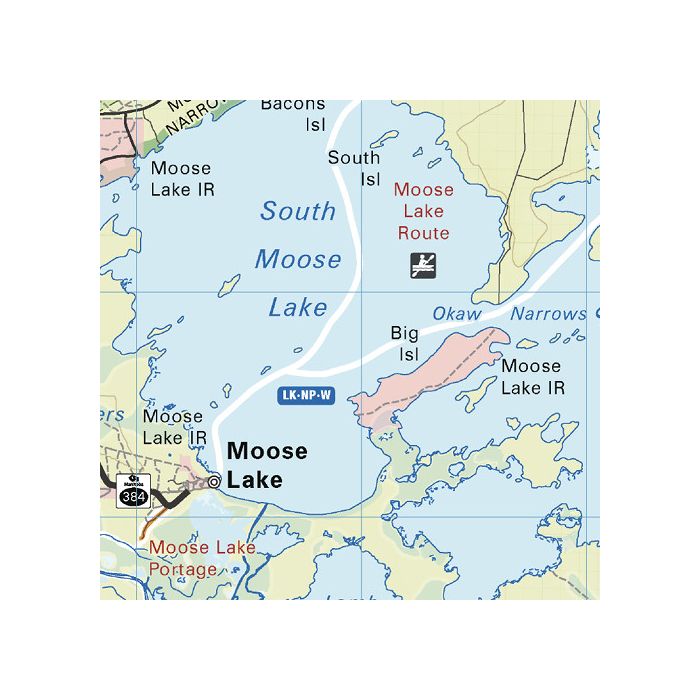 MBMB67 Moose Lake - Manitoba Backroad Mapbook Topo | Stanfords