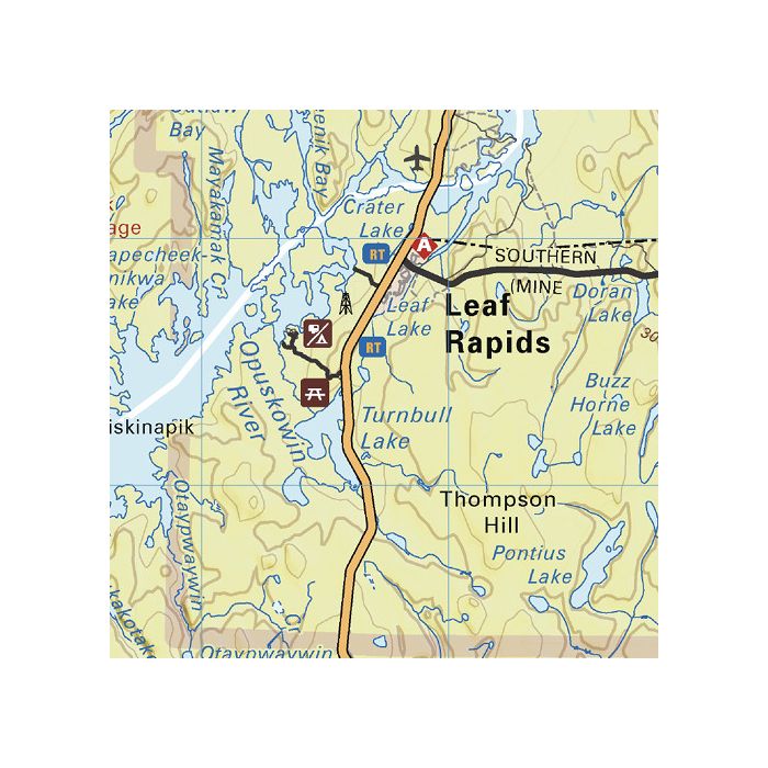 MBMB75 Leaf Rapids - Manitoba Backroad Mapbook Topo | Stanfords