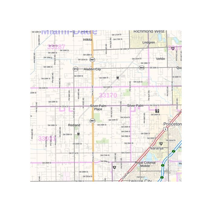 Dade County Map Of Cities And Towns